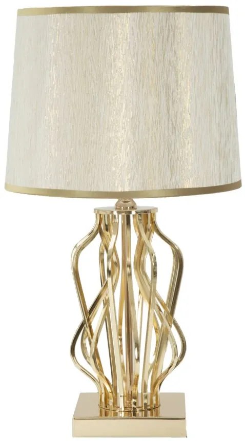 Stolní lampa Mauro Ferretti Genosio, 30x52 cm, zlatá/krémová