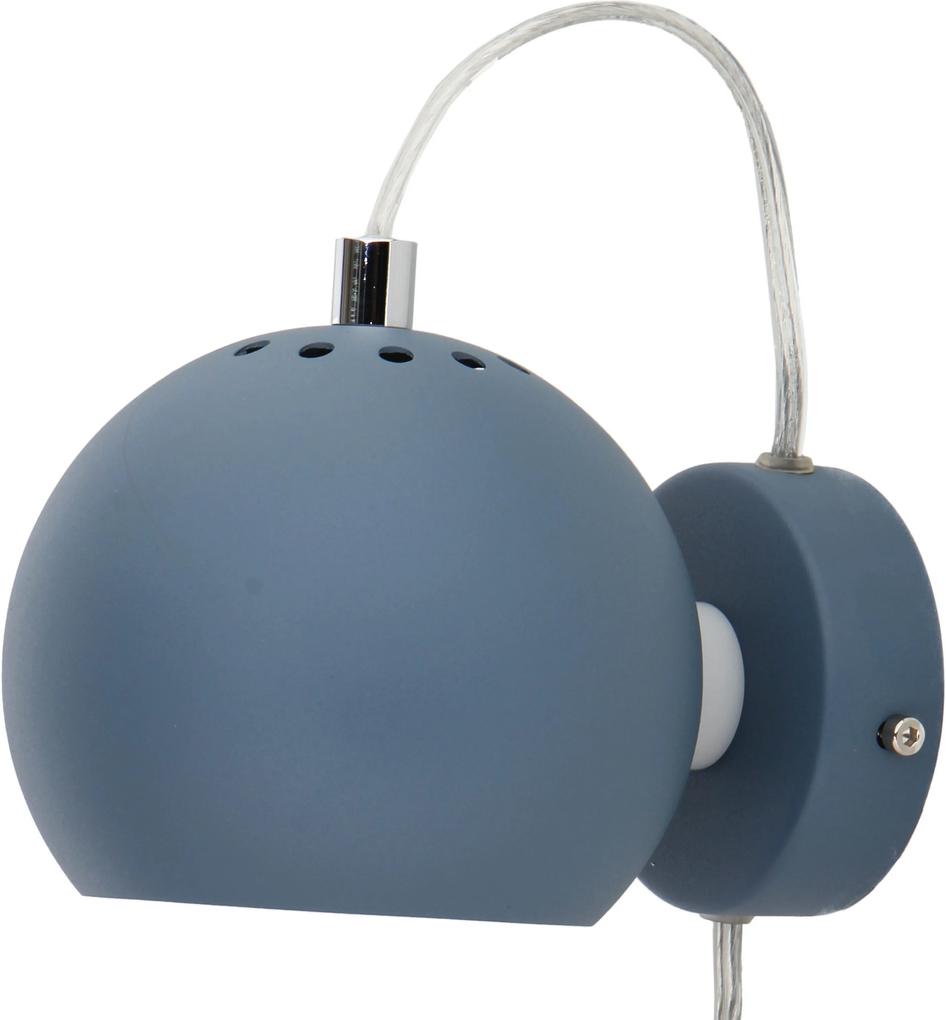 FRANDSEN - Nástěnná lampa Ball, tmavě modrá matná struktura