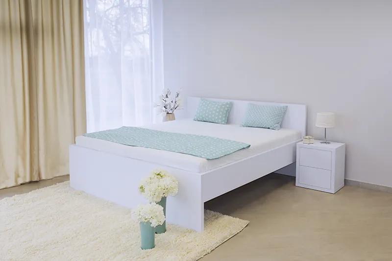 Ahorn Dřevěná postel Tropea 190x100 Dub bílý