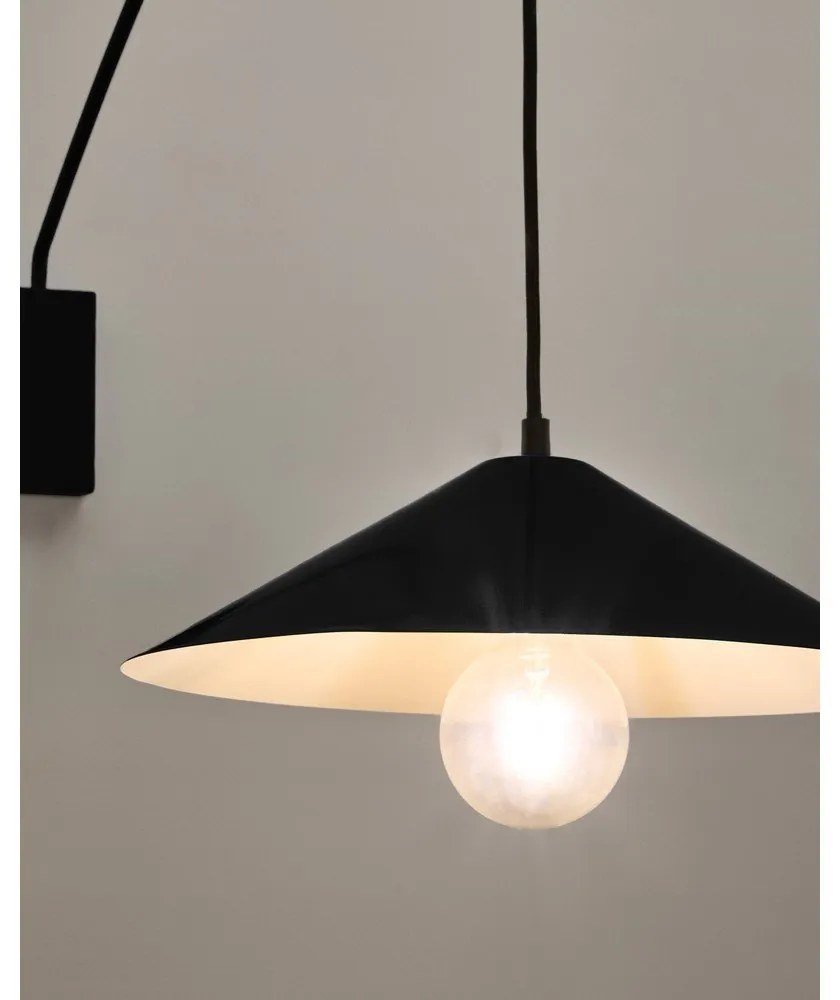 Černé nástěnné svítidlo ø 35 cm Kally – Kave Home