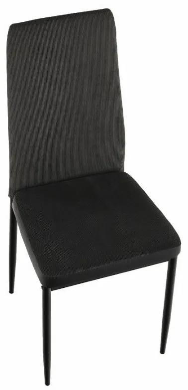 Tempo Kondela Jídelní židle ENRA, tmavě šedá/černá