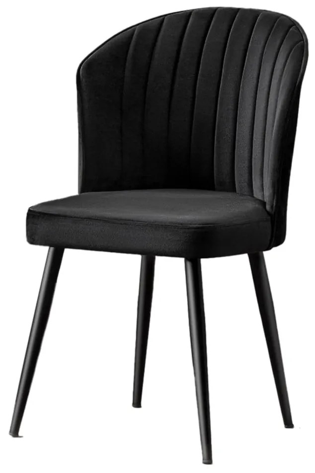 Hanah Home Sada židlí (2 kusy) Rubi - Black, Černá
