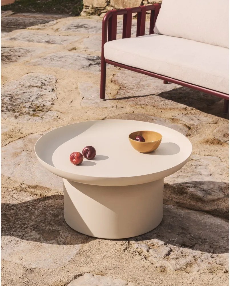 Kovový kulatý zahradní konferenční stolek ø 70 cm Arcola – Kave Home