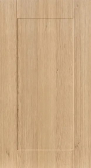 Kuchyňská linka Edan 330x240 cm, Dub reveal/Bílá canadian Barva korpusu skříněk: Šedá grenola