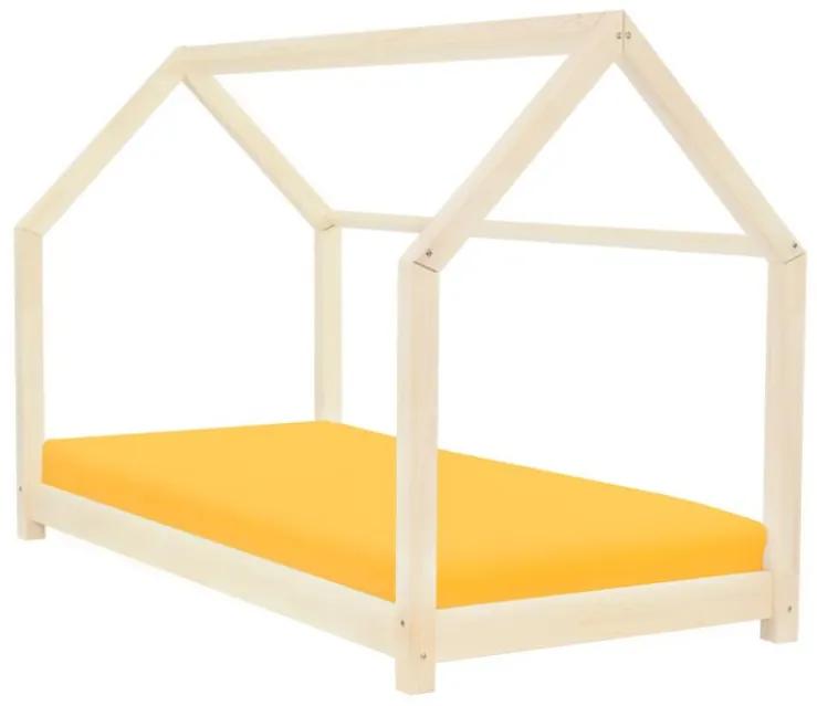 Benlemi Dětská postel domeček TERY Zvolte barvu: Béžová, Zvolte rozměr: 80x200 cm