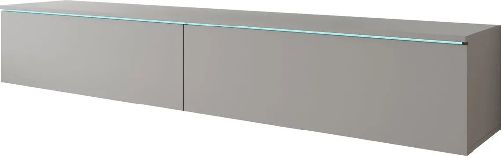 TV stolek LED šedý pallad Lowboard D180