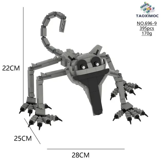 Poppy Playtime Smiling Critters stavebnice - ještě strašidelnější Barva: 9