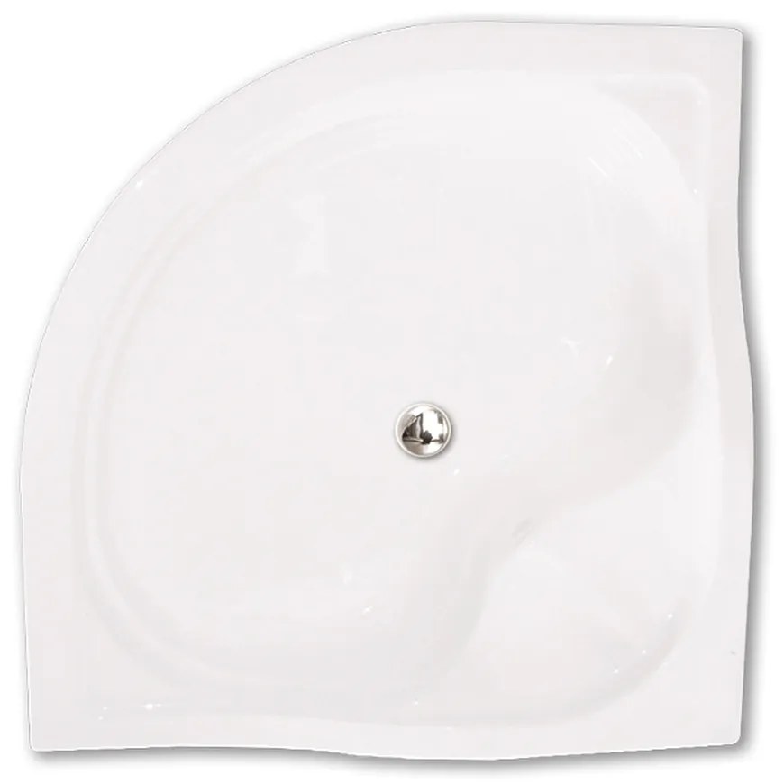 Čtvrtkruhová samonosná polohluboká sprchová vanička SEMIDEEP NEO 290 mm S 800 × 800 R550 SEMIDEEP NEO - SANIPRO /800 80 cm 200 mm 80 cm 8000197