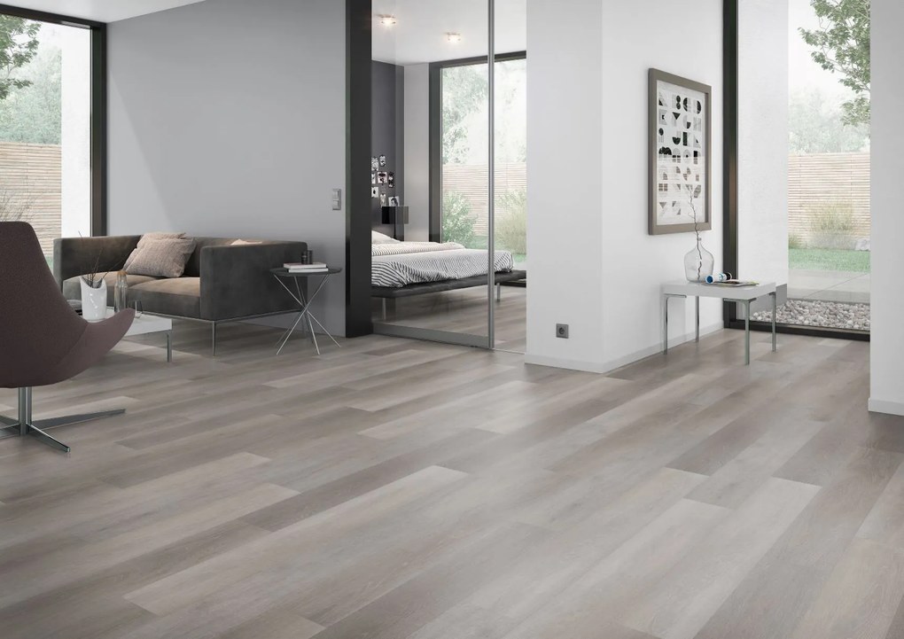 Oneflor, Vinylová podlaha lepená ECO 55 054 Flemish Oak Grey - dub, 1219,2 x 184,1 mm