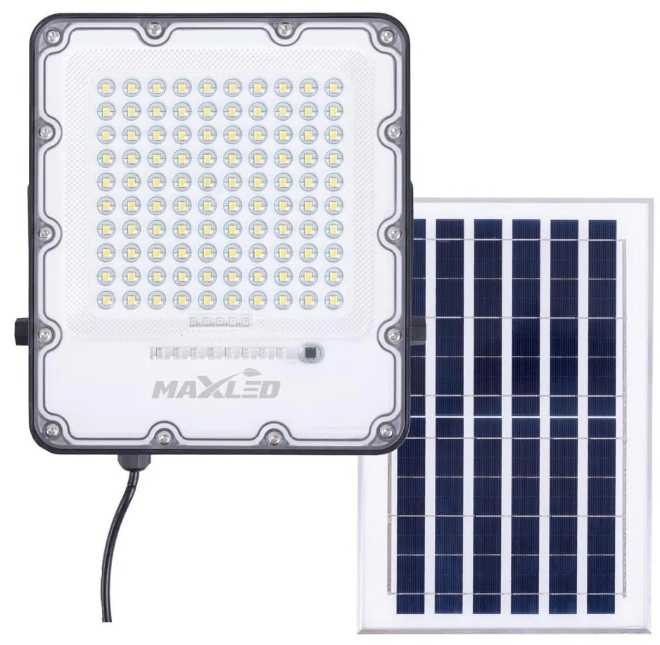 LED Solární reflektor LED/50W/3,2V 4500K IP65 + dálkové ovládání