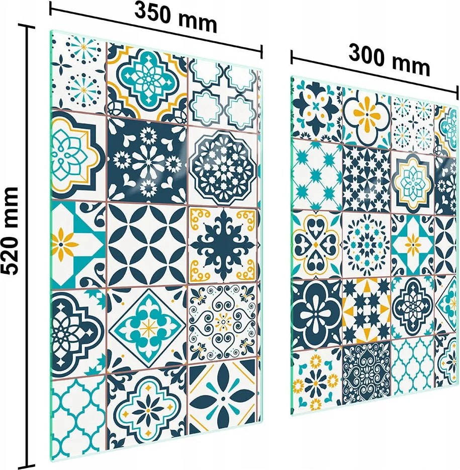 Skleněná Ochranná Deska Do Kuchyně 65x52 Mozaika