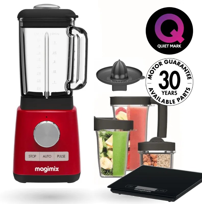 Magimix | ELM 11637 mixér Power Blender Premium výbava | červený