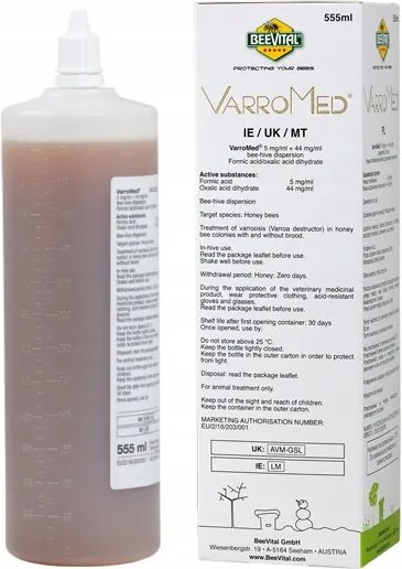 Varromed lék na účinné hubení varroázy – Otc láhev 555 ml
