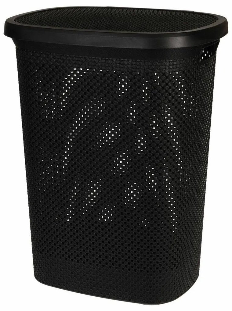 Koš na prádlo STORAGE 60 L černý