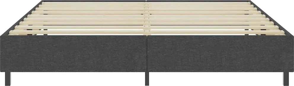 Postel boxspring šedá textil 200 x 200 cm 287467