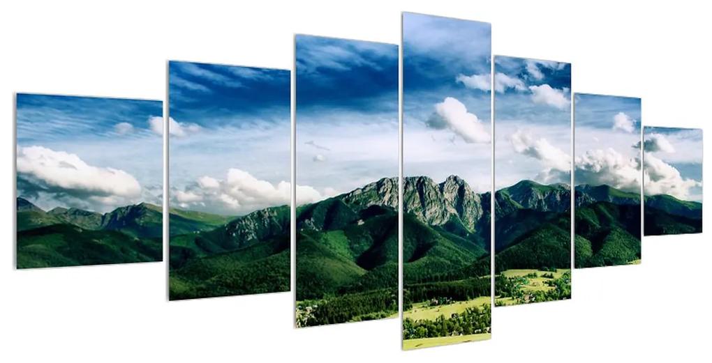 Obraz horské krajiny (210x100 cm)
