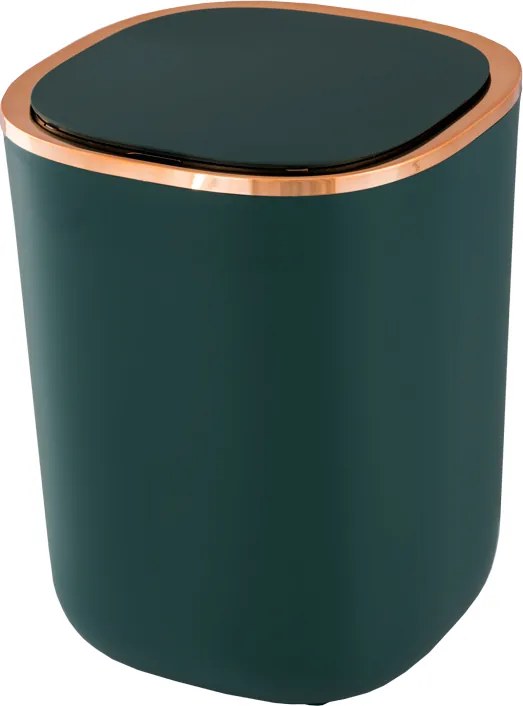 Gamma Gamma, automatický odpadkový koš 12L, zelená-zlatá, GMA-KS-Z