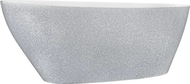 Besco GOYA (SALERMO) 142 x 62 cm VANSAL14GLAM02 vana volně stojící stříbrná