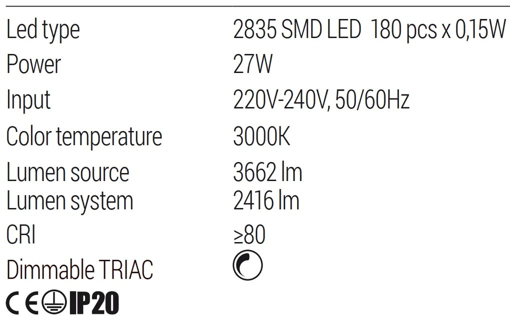 Světla a lustry REDO GROUP Redo Orbit LED světlo na lanku 01-3835 27W 3000K 40 cm černé