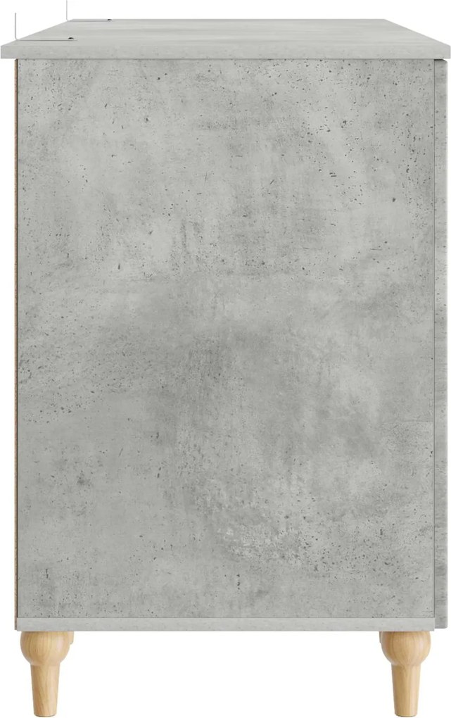 Stůl Betonově šedá 142,5 x 50 x 75 cm Kompozitní dřevo 3414579