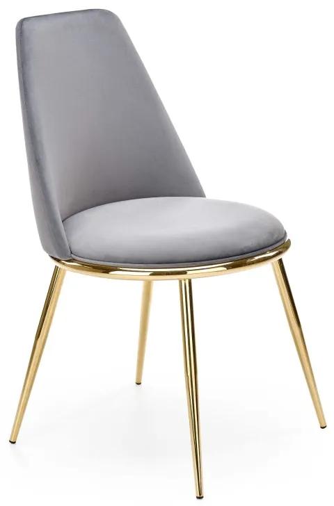 Designová židle GLAMOUR K460 šedá
