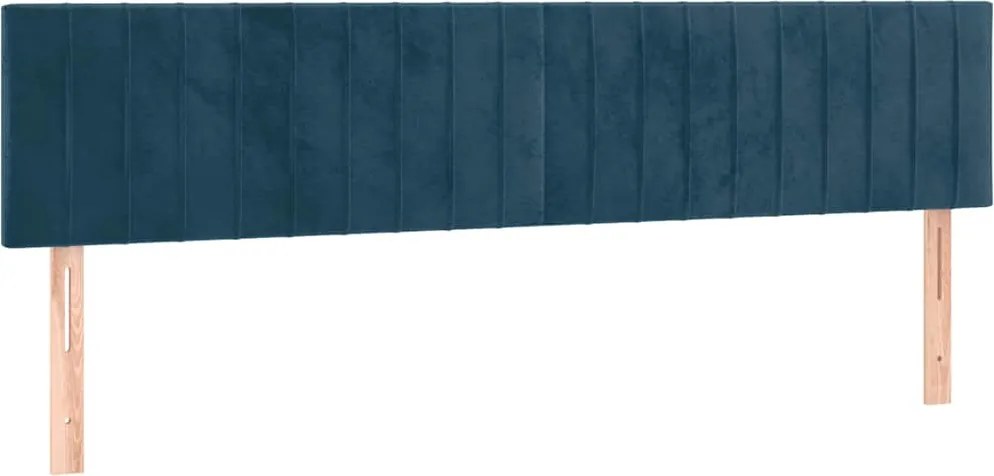 Box spring postel s matrací tmavě modrá 180x200 cm samet 3127629