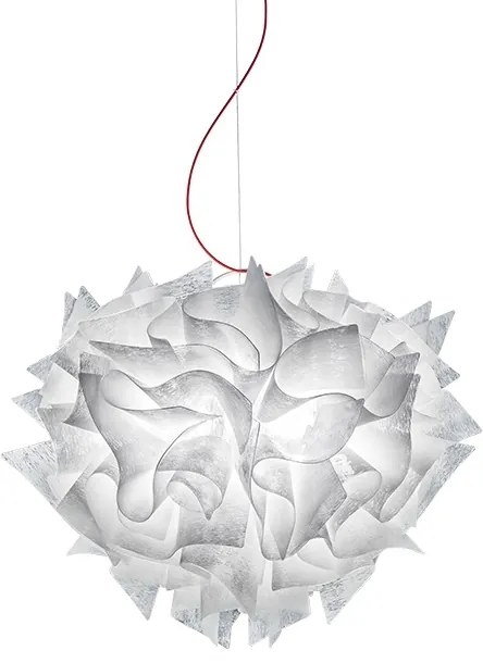 Slamp Veli Couture large suspension, závěsné designové svítidlo s červeným kabelem, 4x12W E27, prům. 60cm