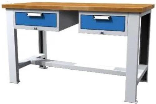 Dílenský stůl pracovní - šířka 1500mm ALCERA UNI se zásuvkami