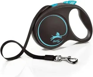 Flexi Black Design L 5m/50kg světle modrá / Vodítko