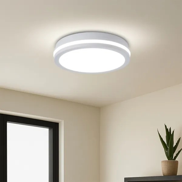 Brilagi - LED Venkovní stropní svítidlo BENE LED/24W/230V pr. 26 cm bílá IP54