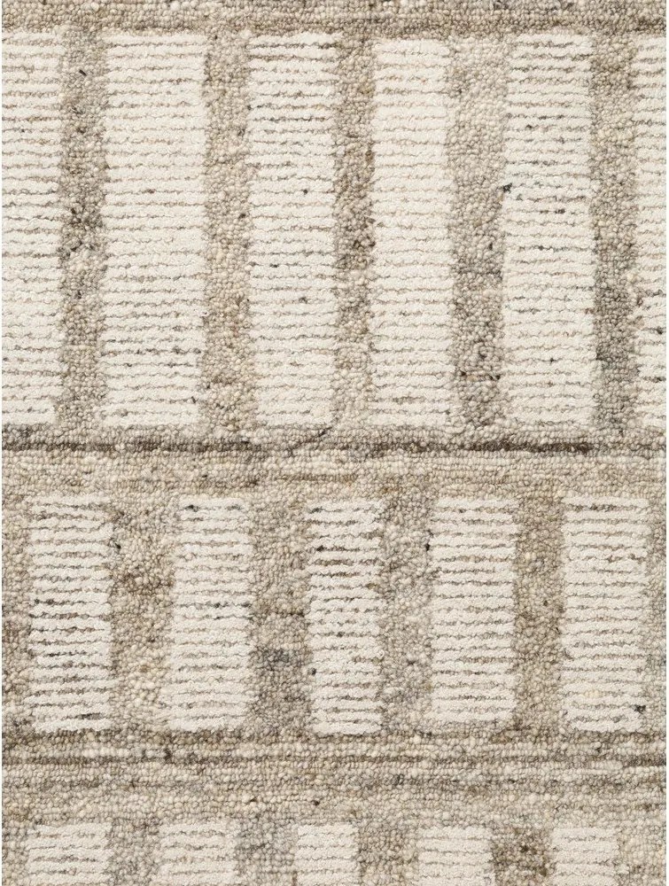 Krémový ručně tkaný vlněný koberec 200x300 cm Boho 1.0 Linara – Vikosa