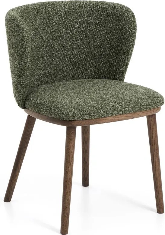 Zelené čalouněné jídelní křeslo Ciselia – Kave Home