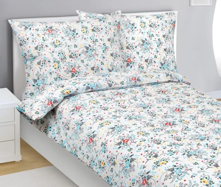 Bellatex Povlečení krepové Pomněnka Modrá,Žlutá,Červená rozměr 140x220, 70x90 cm