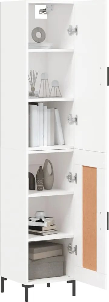 Skříň highboard bílá 34,5 x 34 x 180 cm kompozitní dřevo 3199105