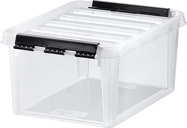 Smartstore Classic Box s víkem, 34 × 25 × 16 cm, 8 l, transparentní