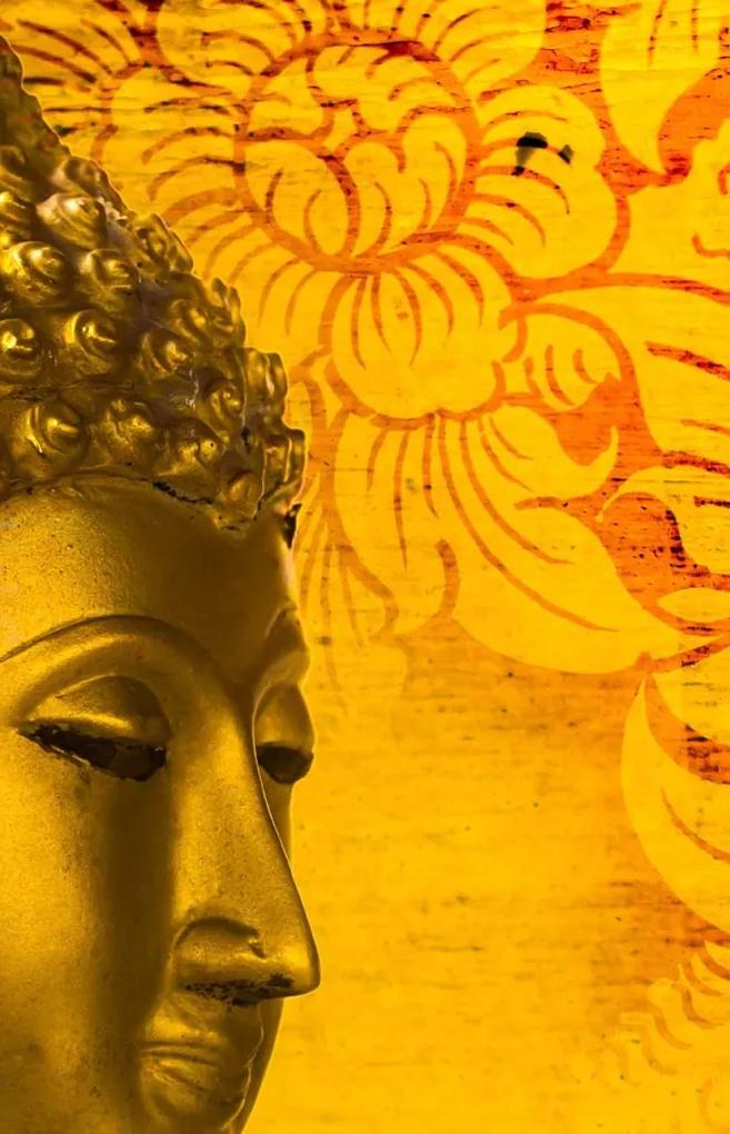 Malvis ® Obraz Buddha ve zlaté Velikost (šířka x výška): 120x80 cm