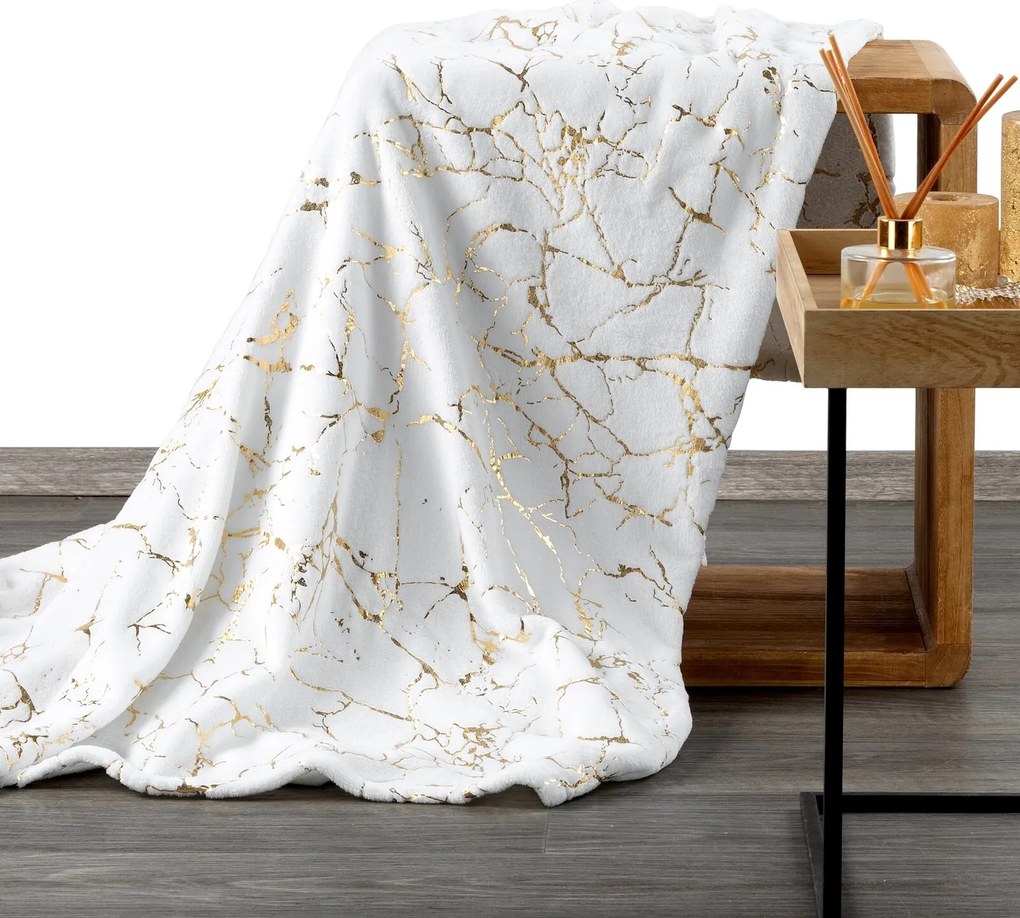 DEKA GLAMO 200X150 CM BÍLÁ