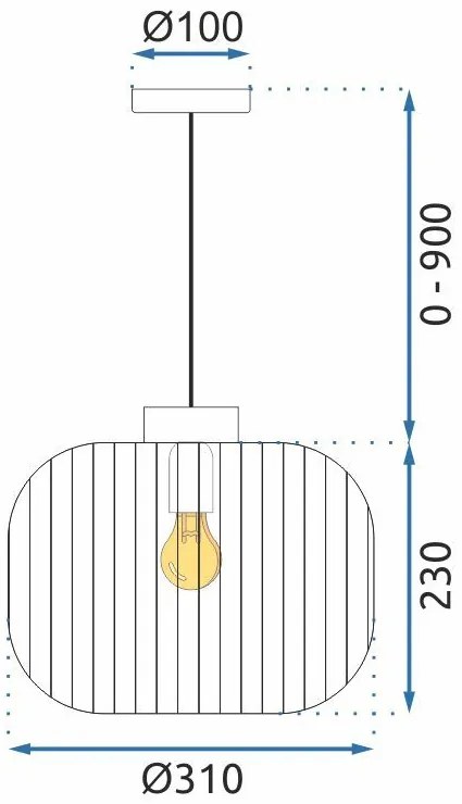Toolight, stropní svítidlo ze skla 1xE27, bílá, OSW-04412