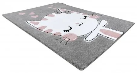 koberec PETIT Koťátko, šedý velikost 120x170 cm | krásné koberce cz