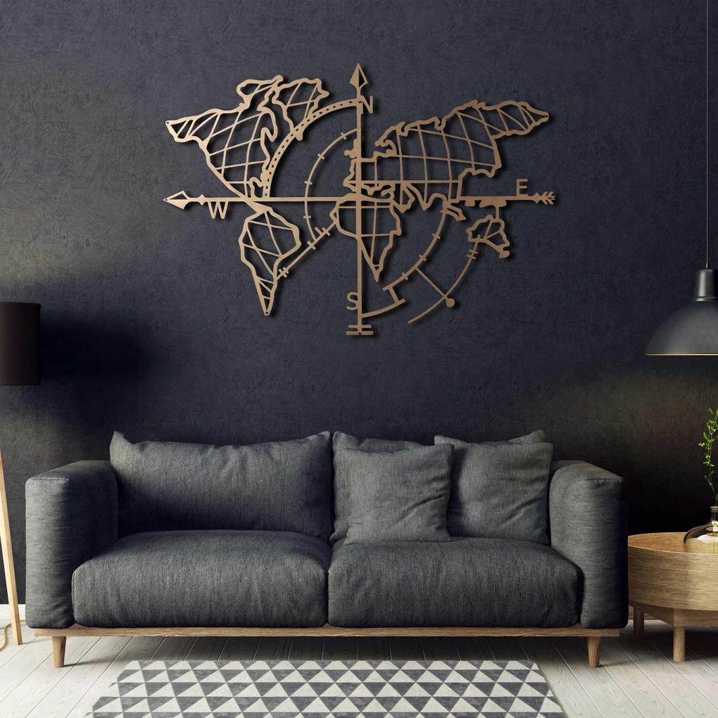 Aldo Obraz na stěnu World Map Gold