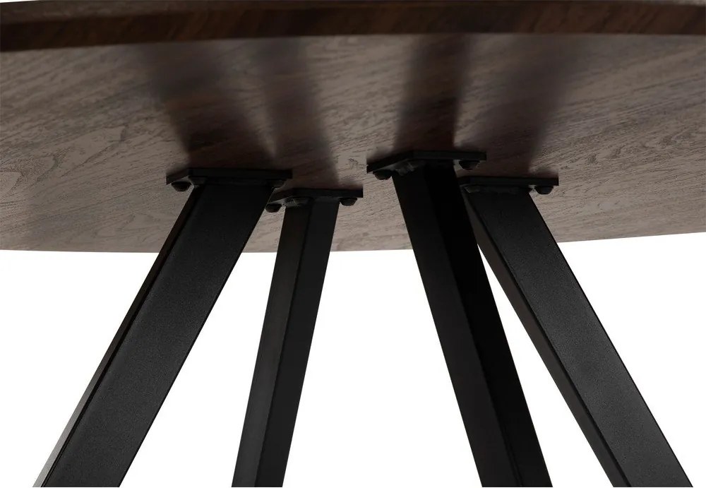 Kulatý jídelní stůl v dekoru ořechu ø 120 cm Rivo – Bonami Essentials