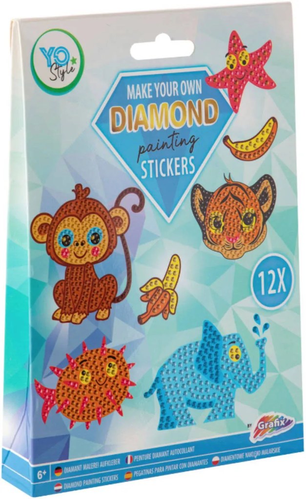 _Ostatní 1_ GRAFIX Diamantové samolepky kreativní set lepení kamínků diamond painting 3 druhy 35225