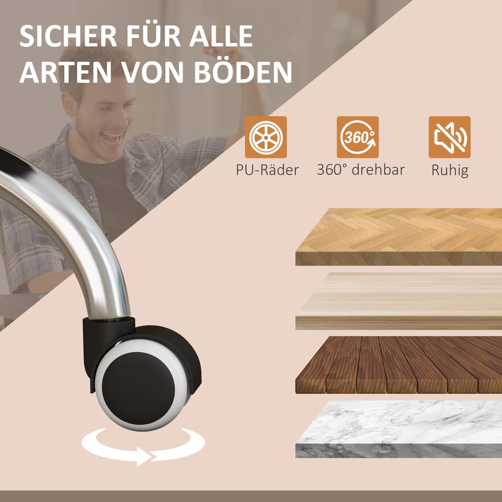 Masážní kancelářská židle Vinsetto s funkcí vyhřívání, náklon 135°, výškově nastavitelná, do 120 kg, ergonomická, černá | Aosom.de