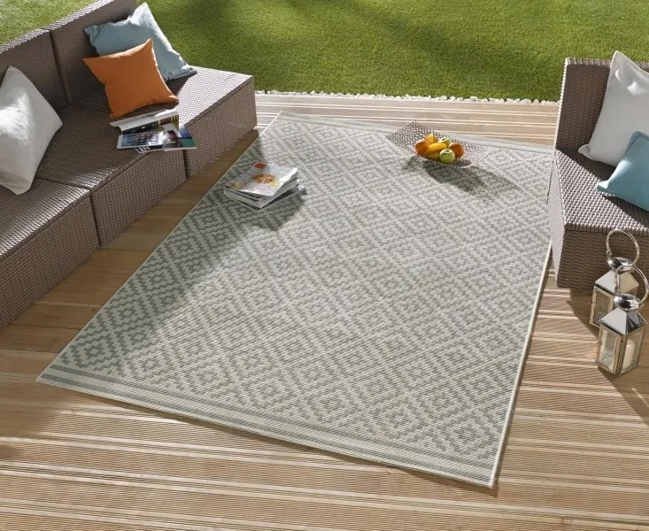 Hanse Home, Kusový koberec Meadow 102467 – na ven i na doma, 240x340, šedá, chodba / předsíň