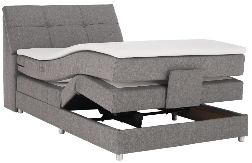Elektrická polohovací boxspringová postel AVA 120x200 cm