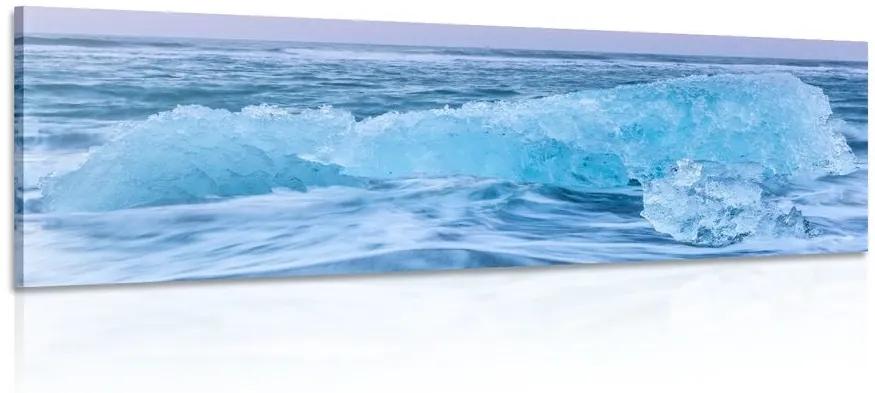 Obraz ledový oceán - 135x45 cm