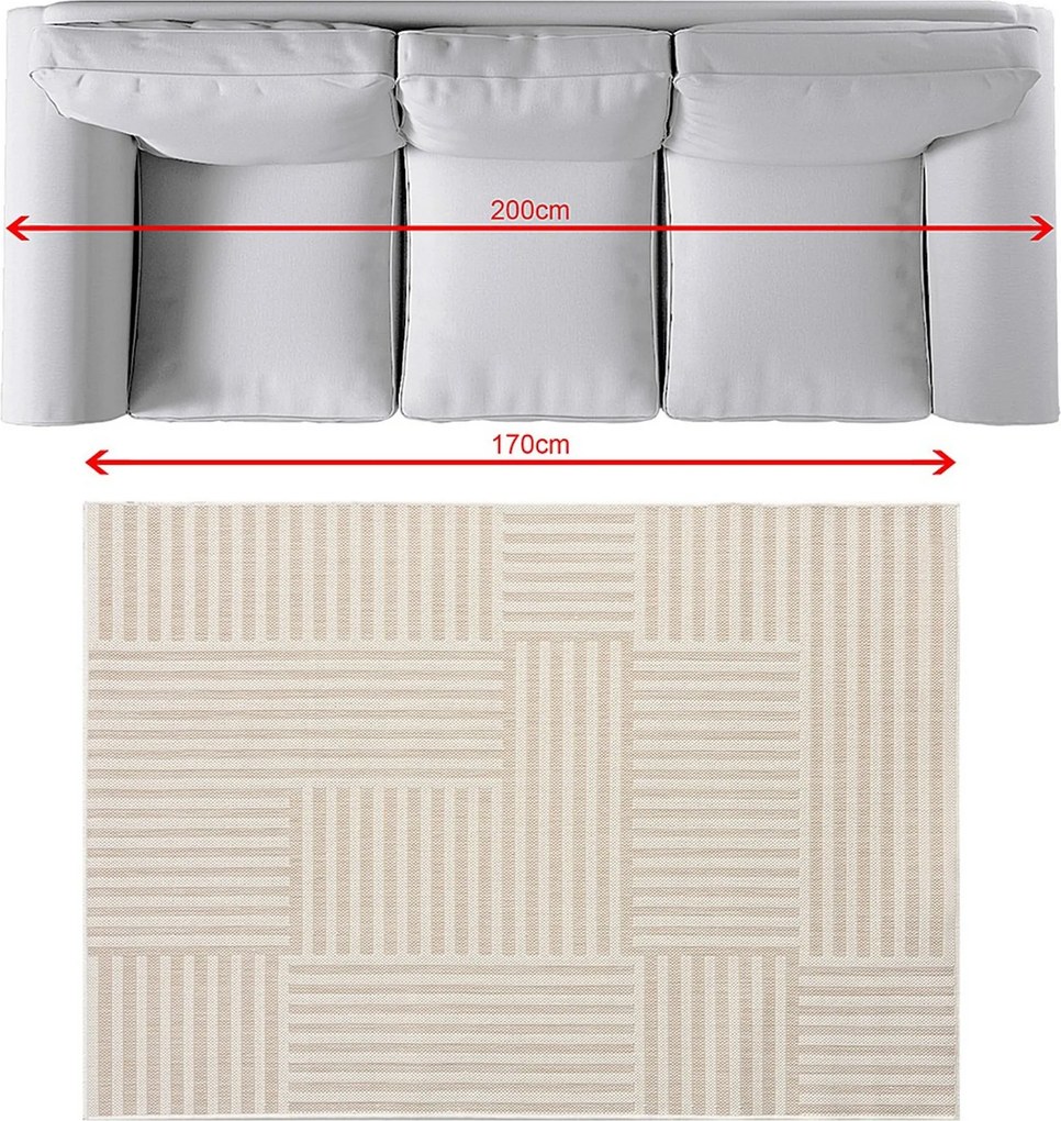 Koberec Mellow Beige II béžový 120x170 cm