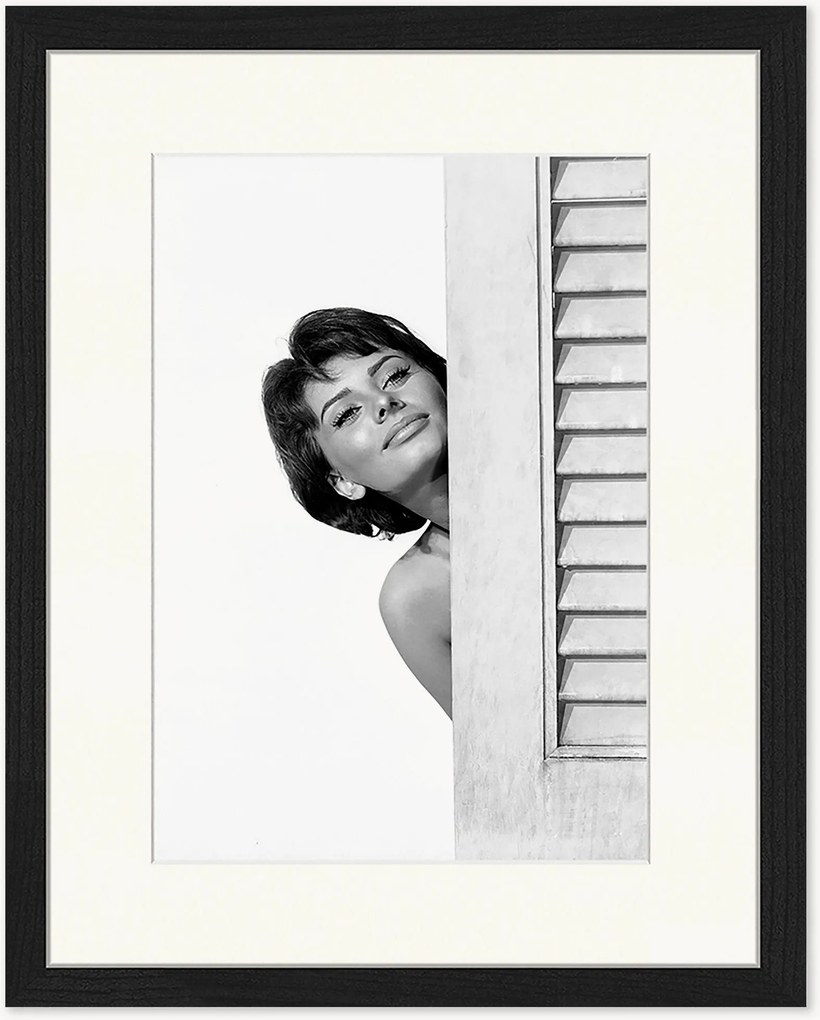 Ručně vyrobený zarámovaný obrázek Sophia Loren