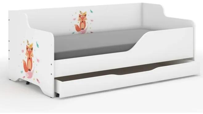 Dětská postel s milou liškou 160x80 cm