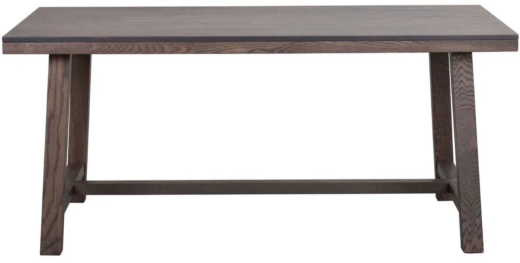 Tmavě hnědý dubový jídelní stůl ROWICO BROOKLYN 170 x 95 cm